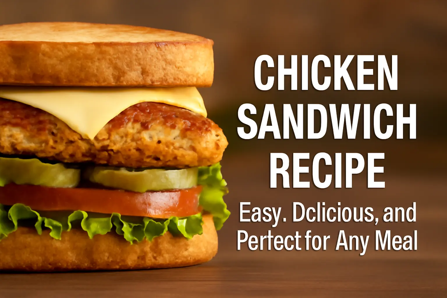 The Ultimate Chicken Sandwich Recipe: Easy, Delicious, and Perfect for ...